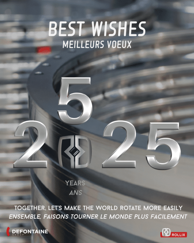 Meilleurs voeux pour 2025 | Defontaine Rollix